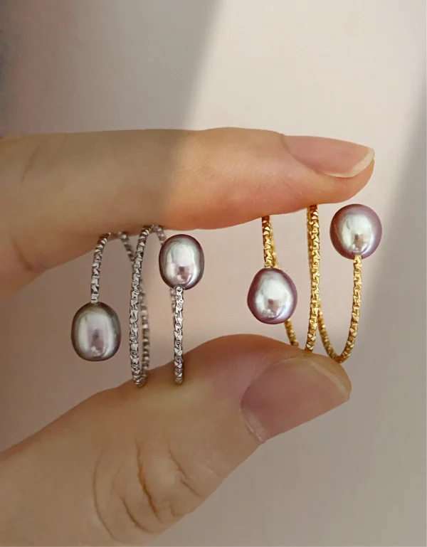 Dainty Pearl Ring | Tarnish Free Rings in Gold & Silver