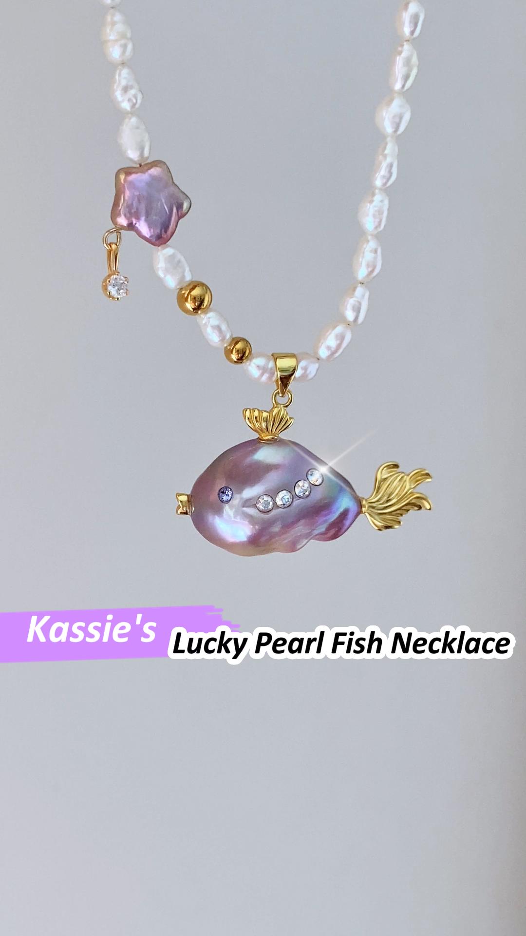 Pearl Fish Necklace Customization for Kassie